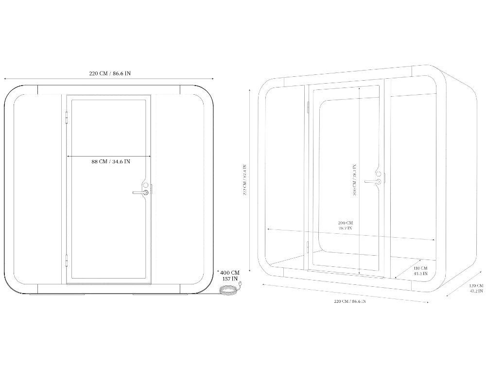 Framery Smart Office Acoustic Meeting Pod in Black